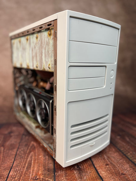 Retro-Style Beige Inwin Sleeper Gaming PC – Mnpctech