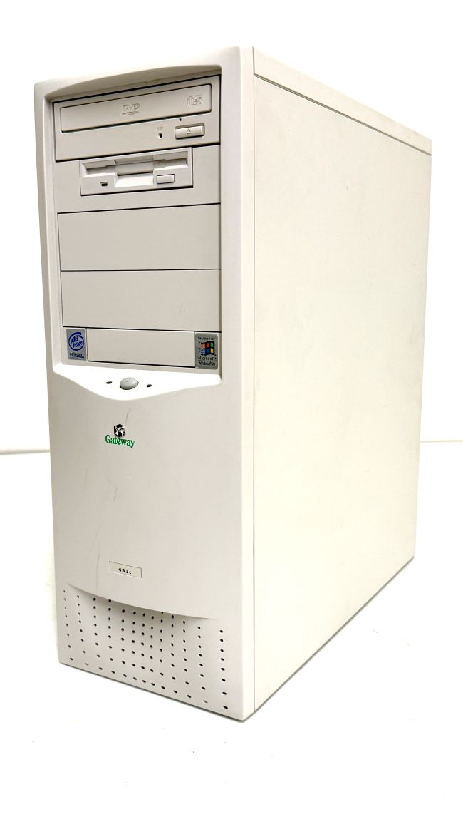 Vintage Beige ATX Mid Tower Retro Sleeper Gateway Computer PC Case, (U ...