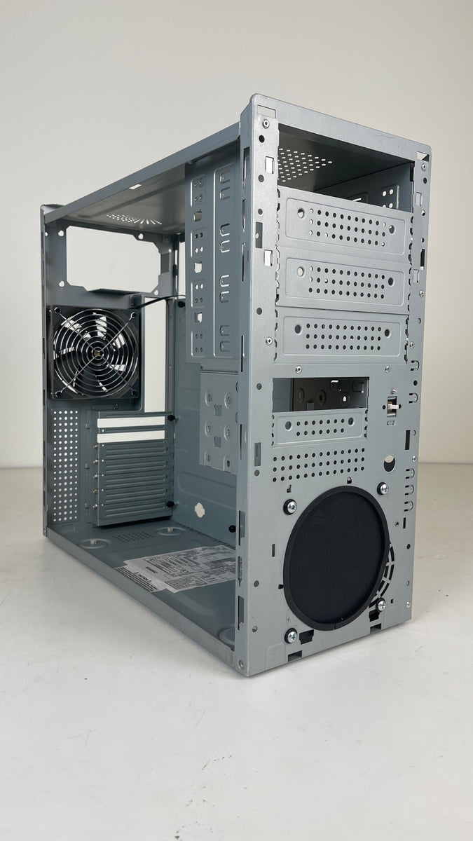 Vintage Beige ATX Mid Tower Case With Mnpctech Cooling Fan Mods (USED,