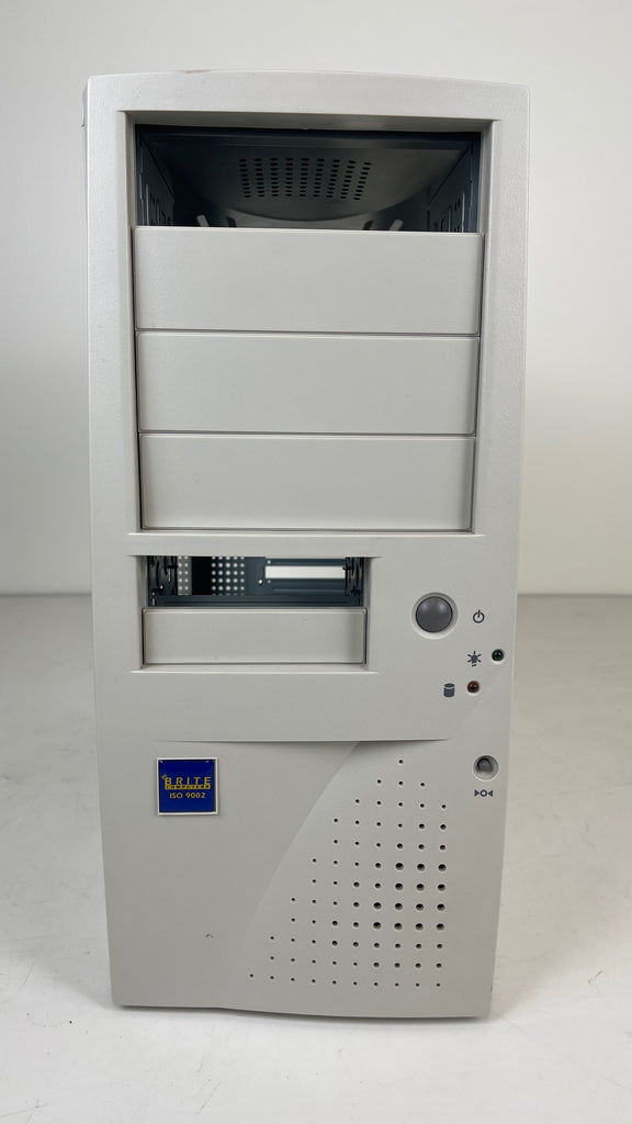 Vintage Beige ATX Mid Tower Case With Mnpctech Cooling Fan Mod
