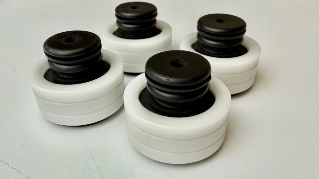 White Turntable Isolation Upgrade Feet (Set Of Four) – Mnpctech