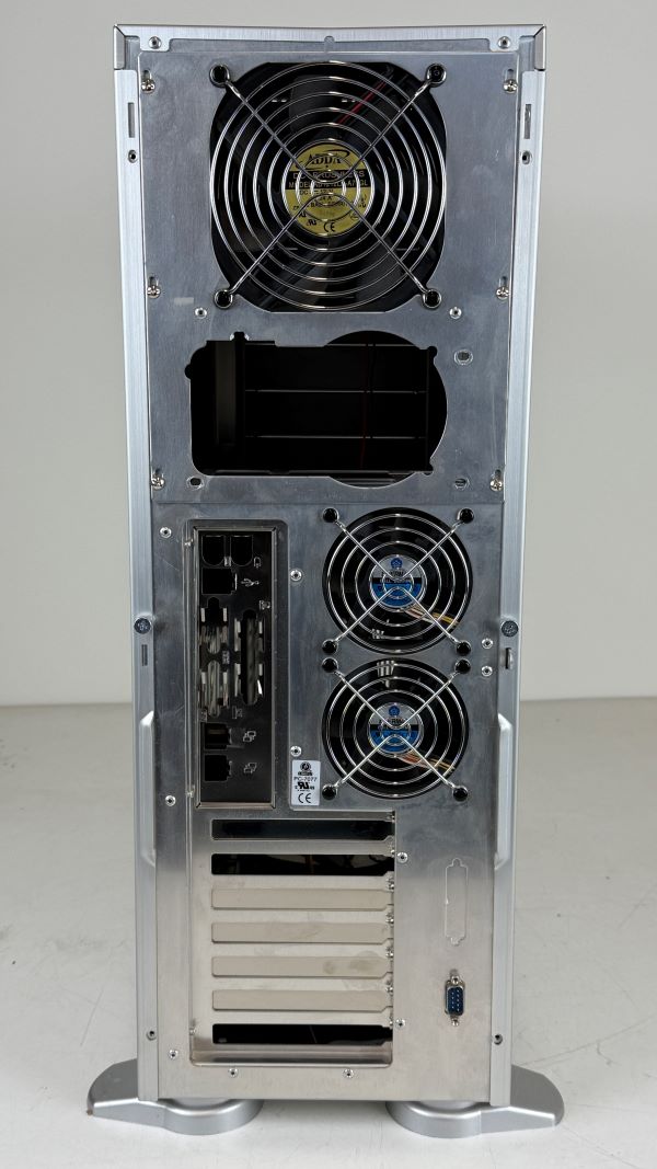 LIAN LI PC-7077A Silver Aluminum ATX Full Tower Vintage 2005 Computer ...
