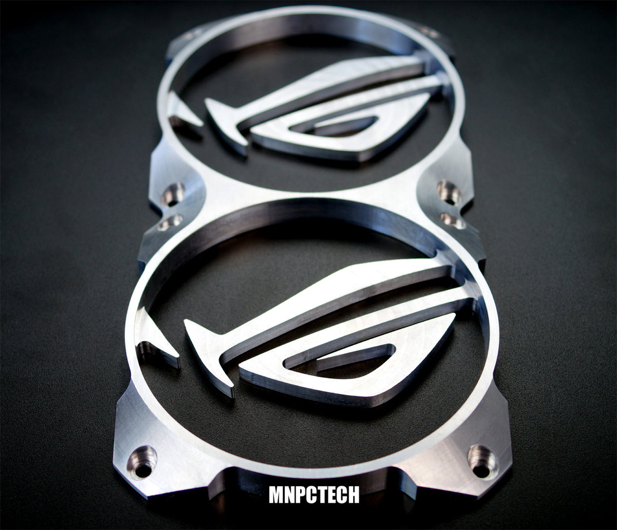 Mnpctech 240mm Overkill Asus "ROG" PC Radiator and AIO Grill (NO SCREW