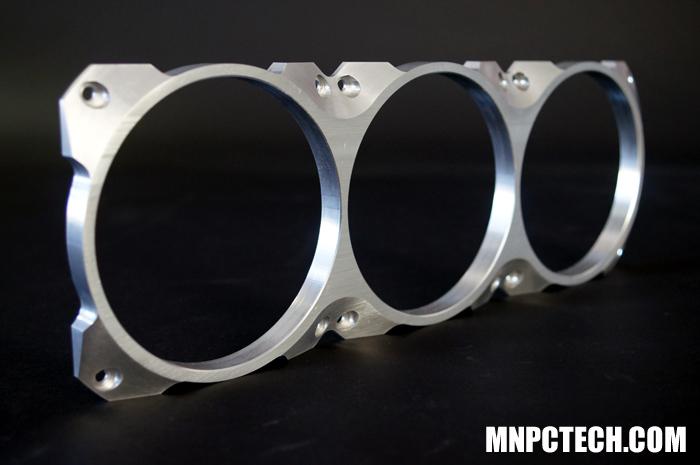 Mnpctech 360mm "Overkill Ring" Machined Aluminum PC Radiator & AIO CPU