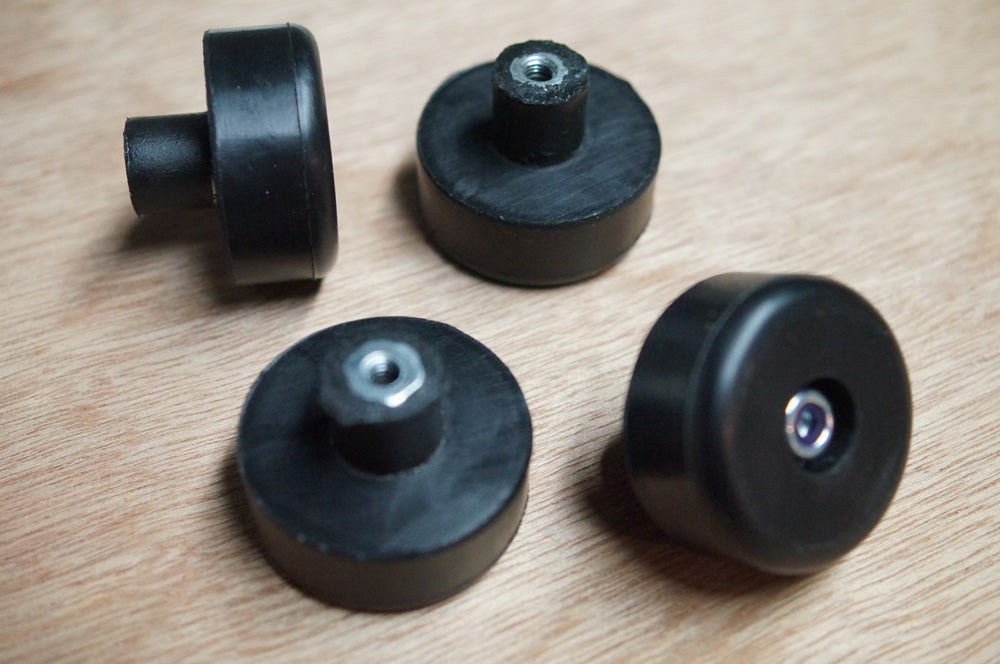 Rek-O-Kut Rondine Turntable Wood Plinth Base Rubber Feet (Four) – Mnpctech